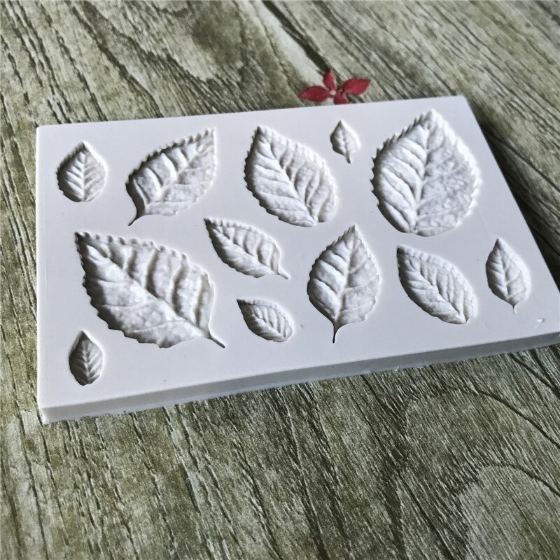 Rose Leaf Shape Chocolate Mold 3d Silicone Mold Leaves Shape - Temu