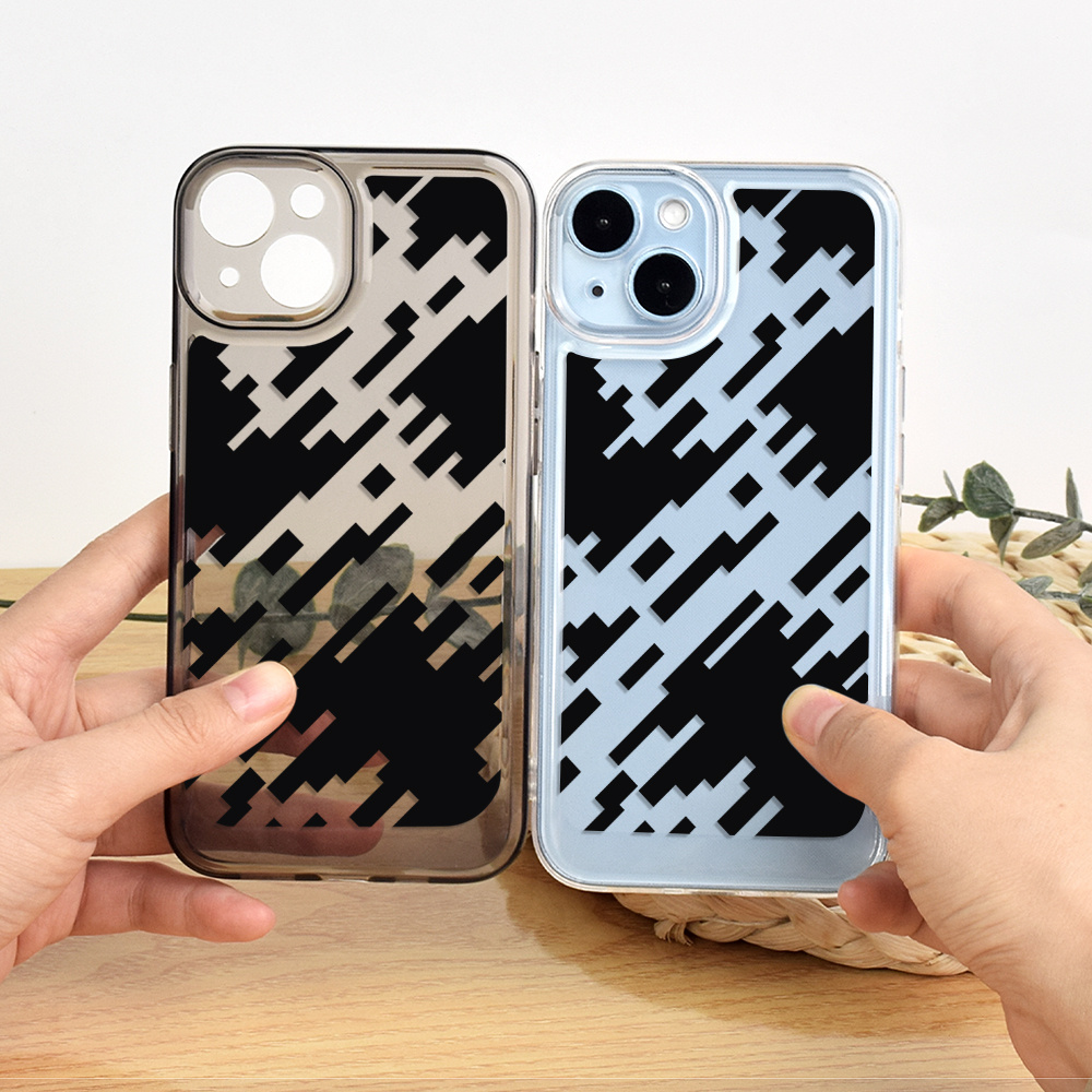 Color Block Transparent Black Lens inclusive Mobile Phone - Temu Australia