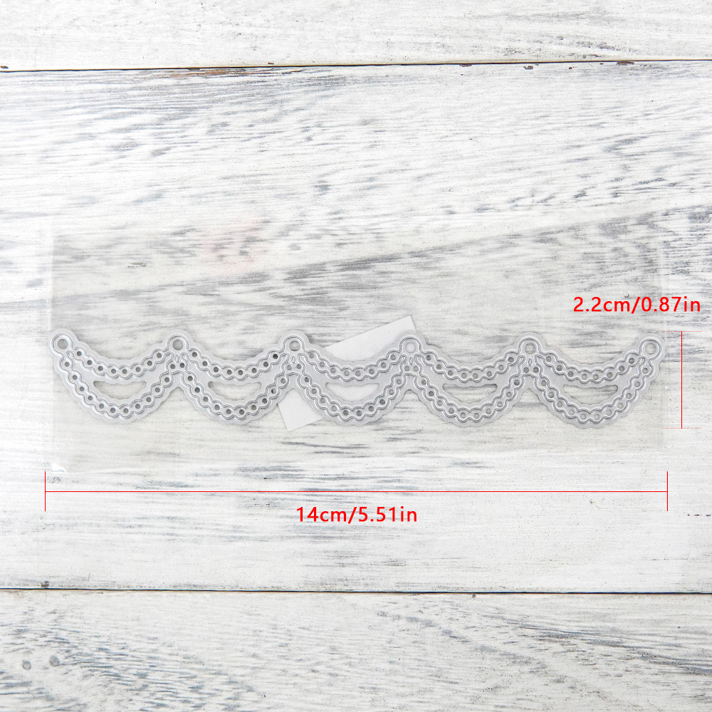 Ligne Ondulée/dentelle Coupe Pochoirs Carte Artisanat En - Temu France