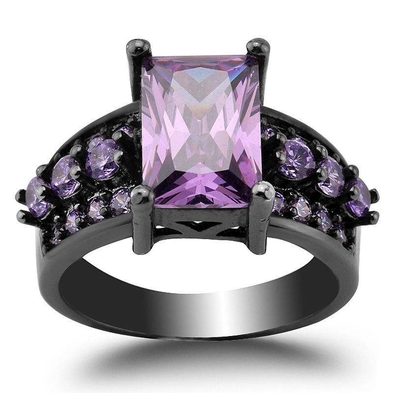 Retro Mystery Purple Rhinestone Ring Jewelry Gift | Shop Now For ...