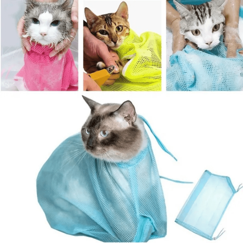 Pet Hammock Restraint Bag Adjustable Breathable Cat Washing - Temu