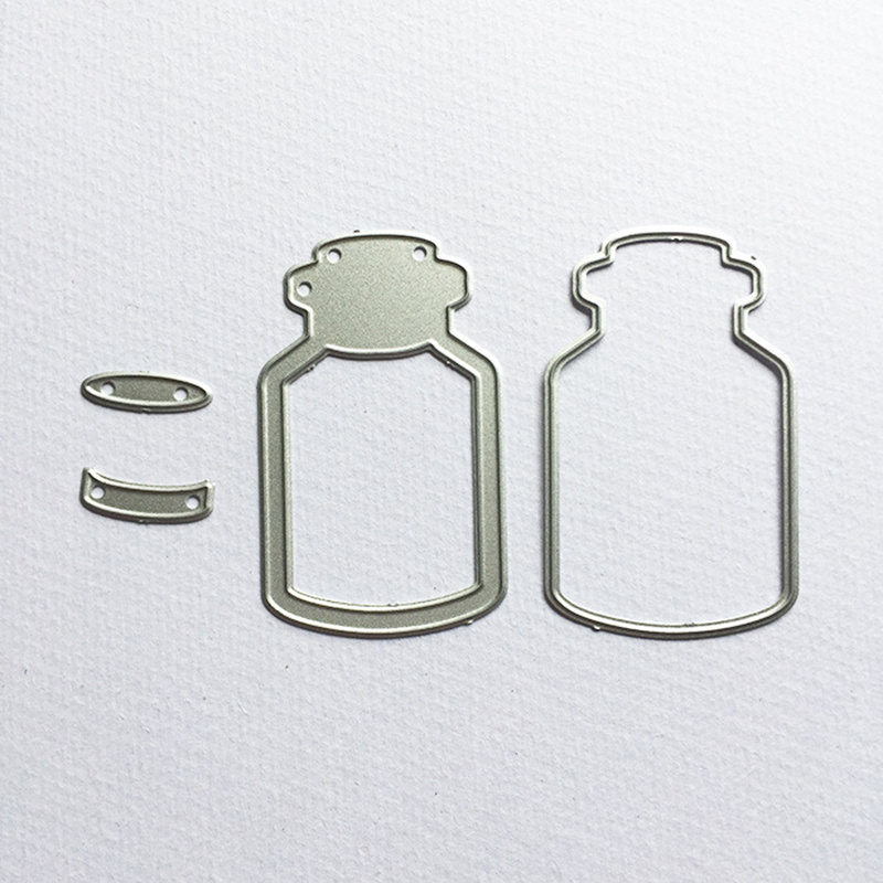 Cork Bottle Pattern Cutting Dies Embossing Stencils Template - Temu