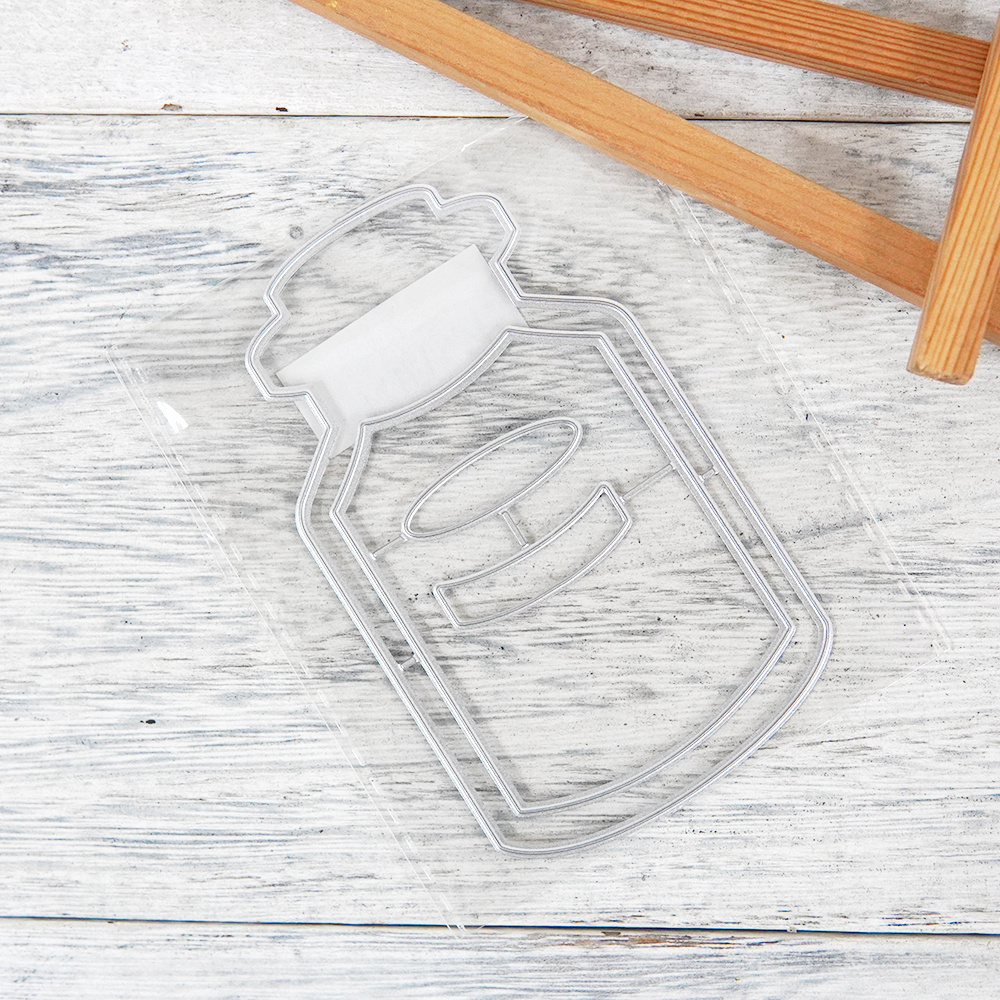 Cork Bottle Pattern Cutting Dies Embossing Stencils Template - Temu