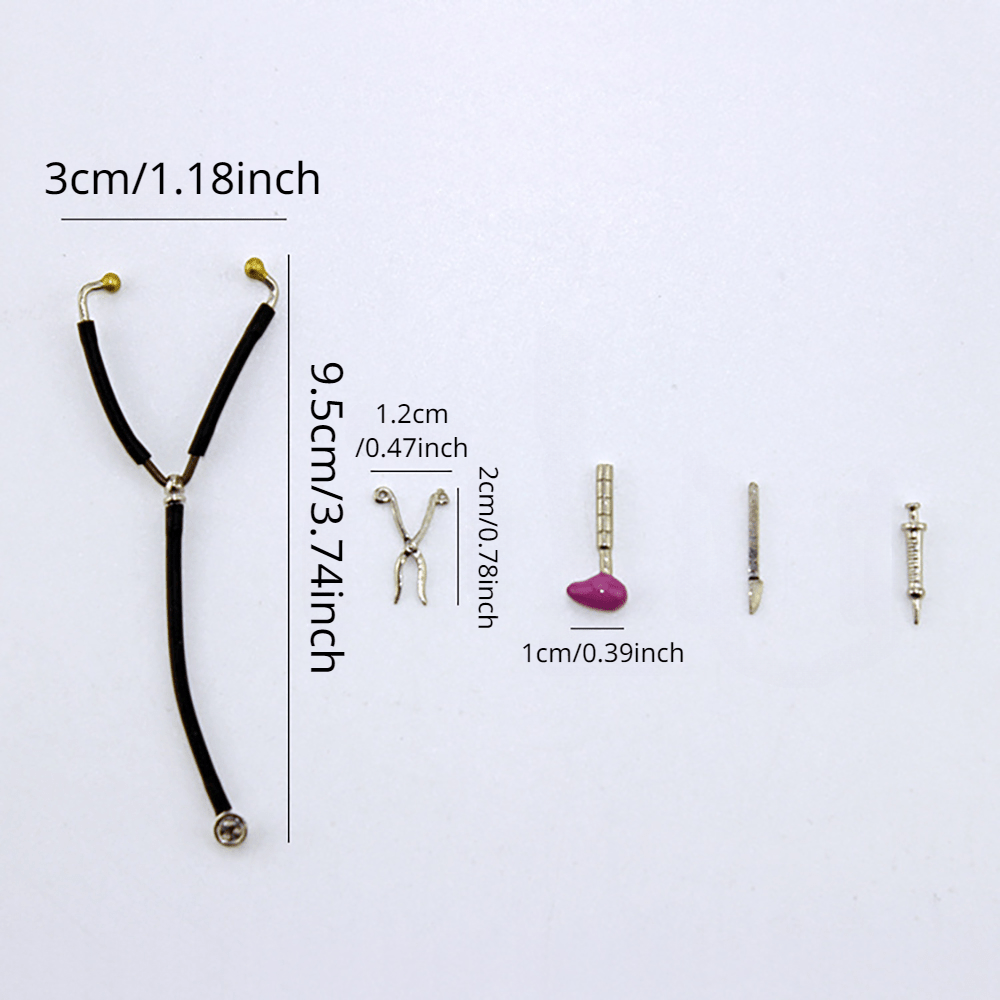 1/12 Dollhouse Miniature Accessories Mini Stethoscope - Temu