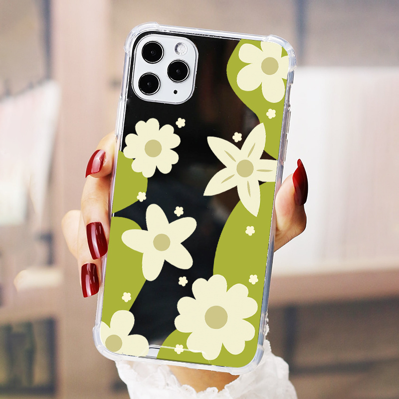 Yellow Flowers Mirror Phone Case - Temu New Zealand