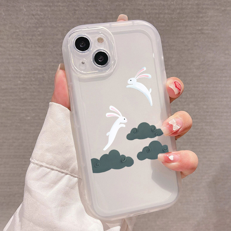 Flying Rabbit Cloud Design Mobile Phone Case Iphone 14 - Temu Norway