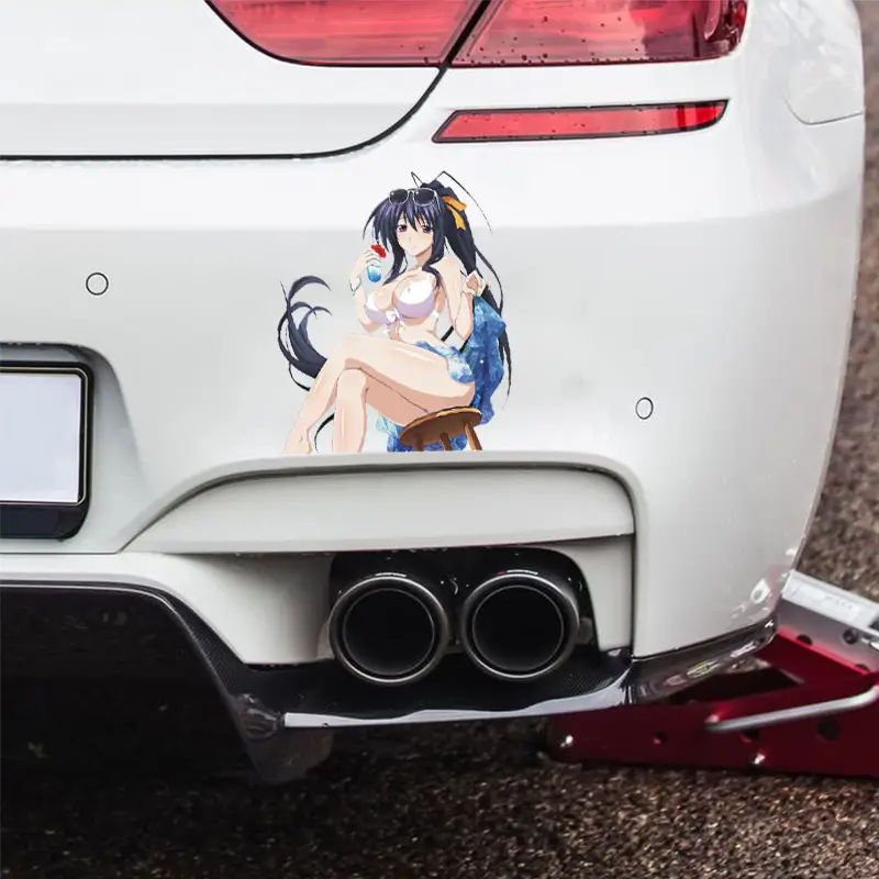 Car Sticker Vinyl Anime Sexy Female Waterproof Decor Temu