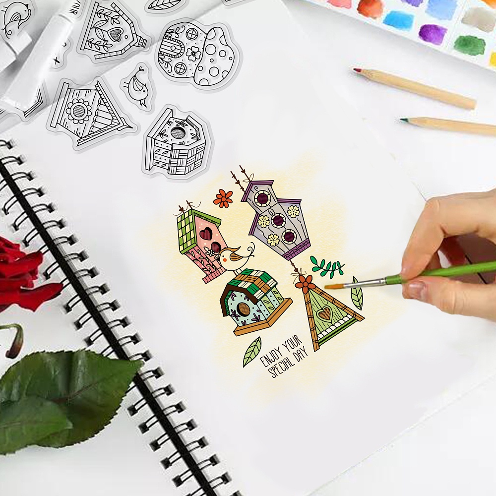 Pvc Plastic Stamps Diy Scrapbooking Photo Album Decorative - Temu