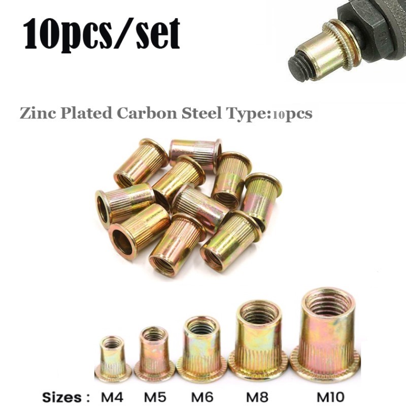 M4 M5 M6 M8 M10 M12 Nutsert Zinc Plated Carbon Steel Temu Germany