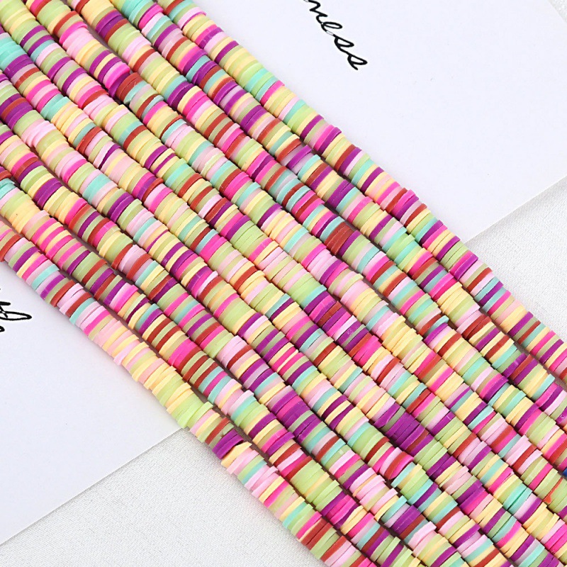 Boho Style Smooches Bead Polymer Clay Beads Round Flat - Temu United ...