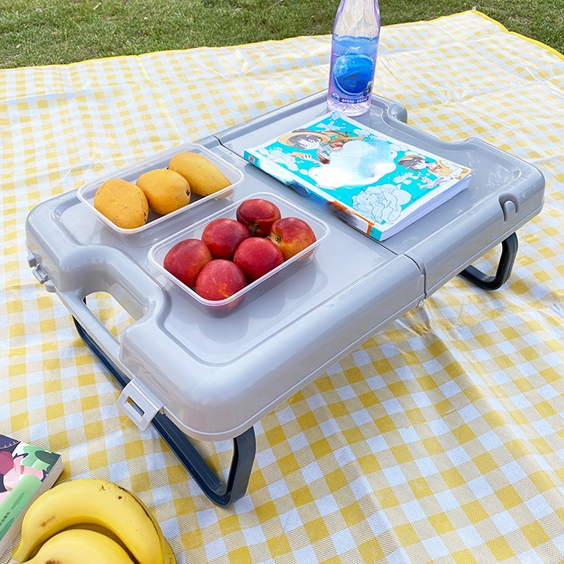Portable Folding Plastic Table Simple Barbecue Cooking Table For Night ...