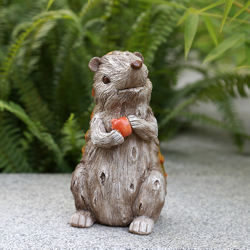 Leaf Hedgehog Animal Ornament Birthday Gift Outdoor Garden - Temu