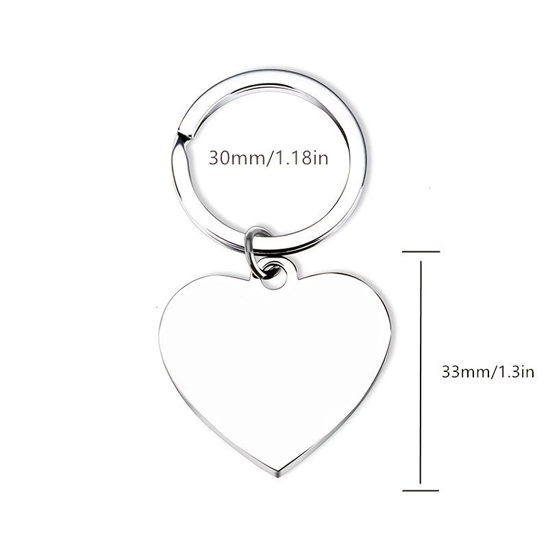 inspirational words heart keychain metal key ring purse bag - Temu ...