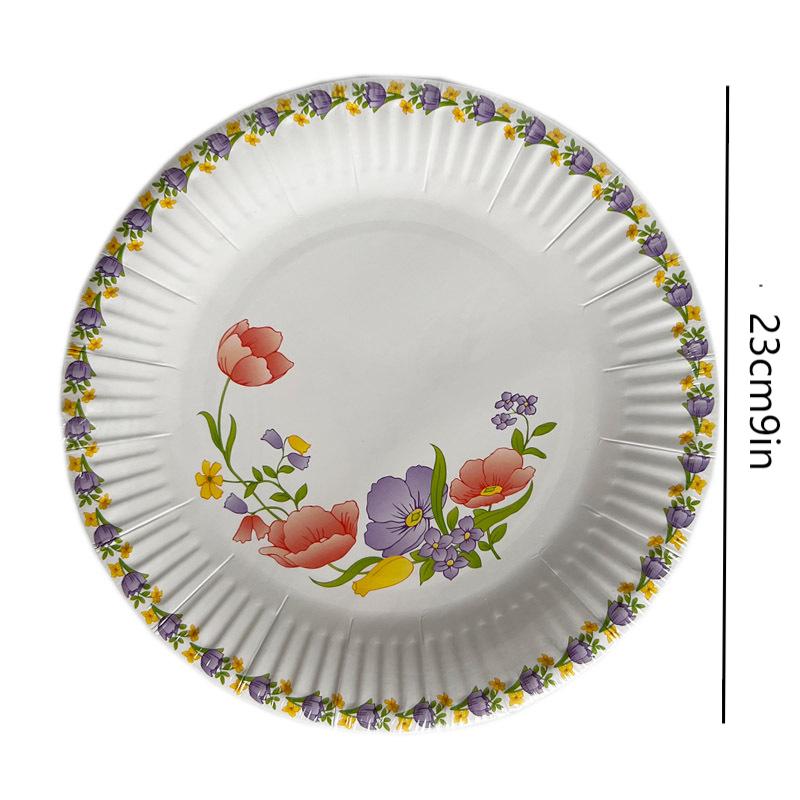 Disposable Paper Plates Daffodil Pattern Paper Plate Paper - Temu Australia