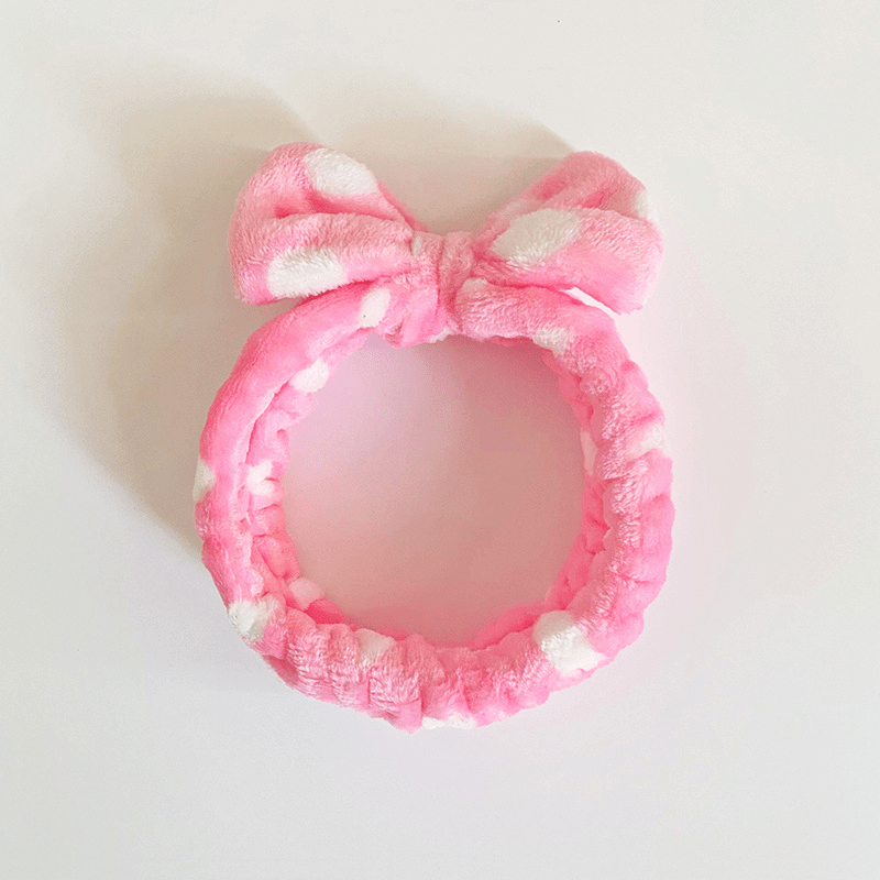 1pc Bow Headbands Women Headbands For Makeup Facial Spa Elastic Hair ...