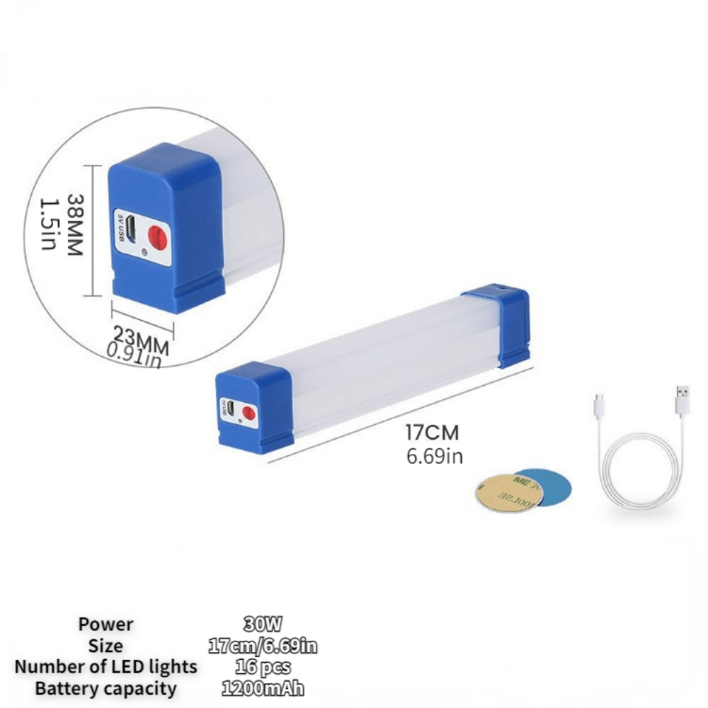 1 Pc Led Emergency Lights Usb Rechargeable Outdoor Camping Lamps With ...