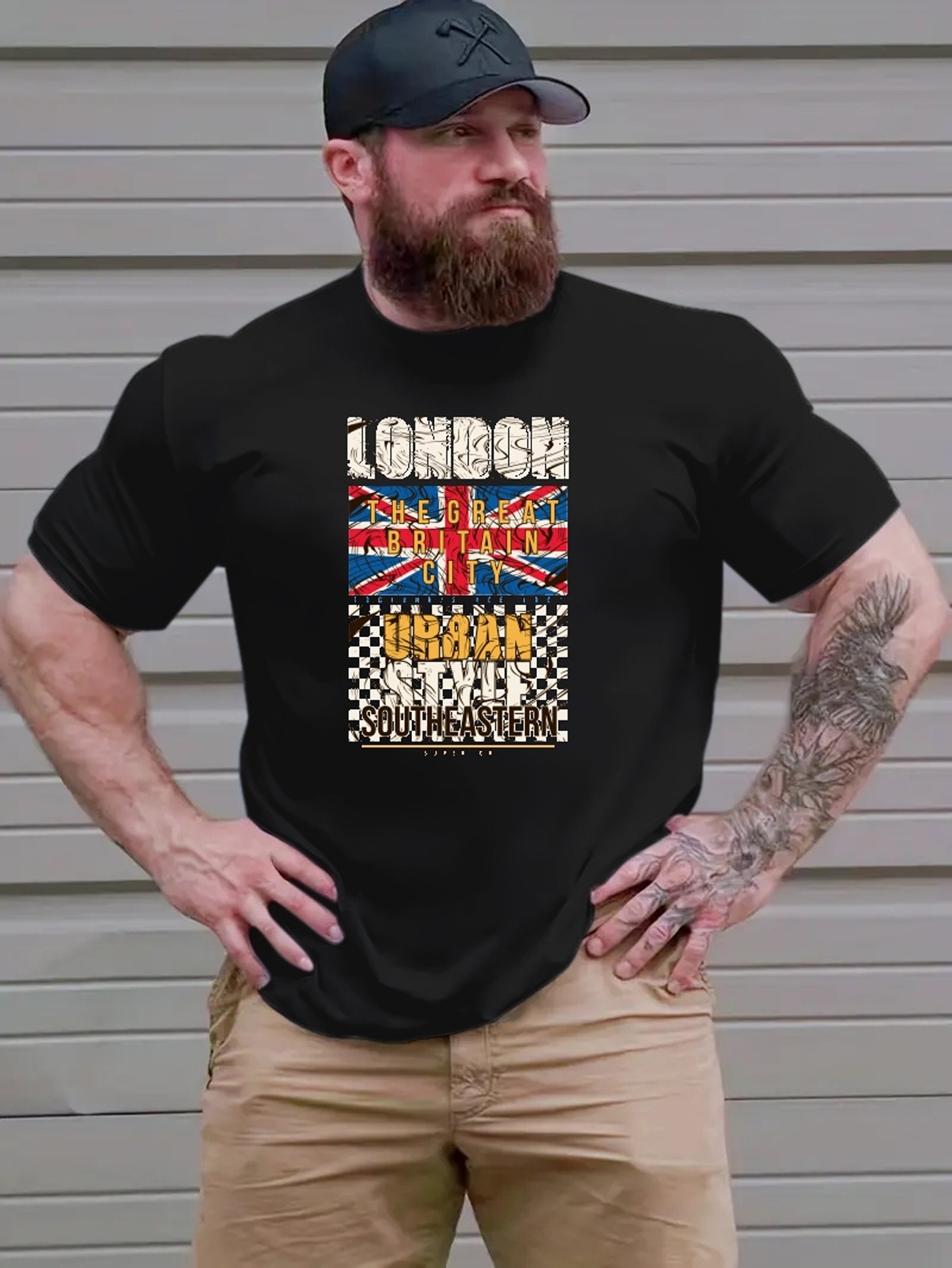 Men's Street Style Plus Size Graphic T shirts Fashion Flag - Temu New ...