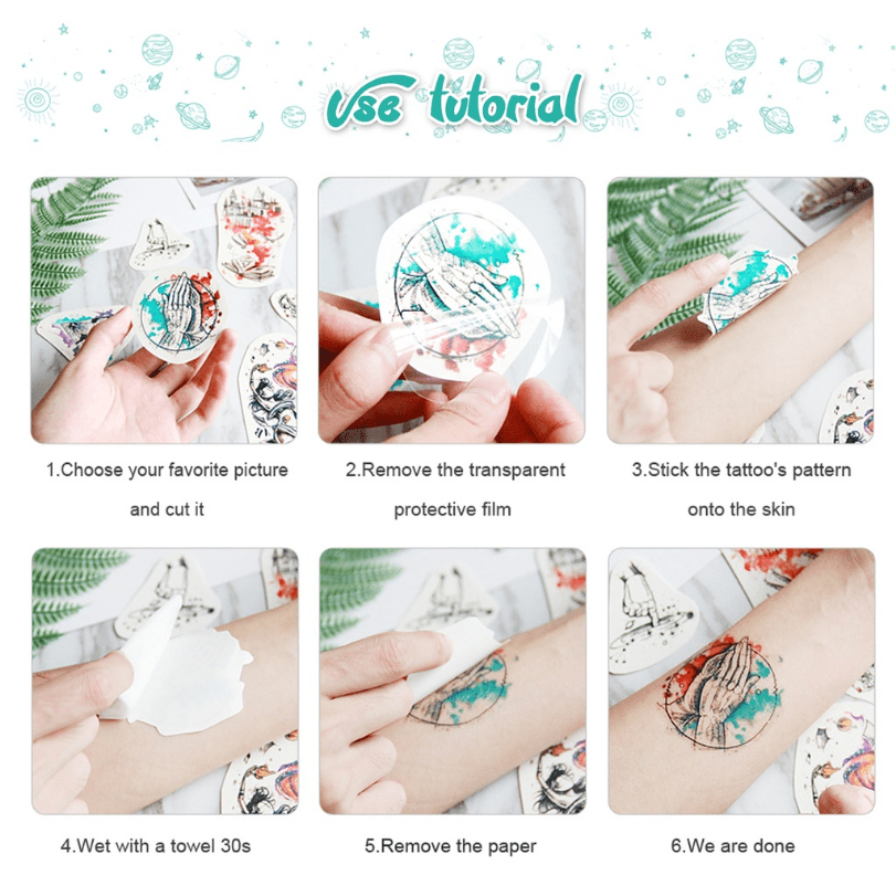 Colorful Butterfly Temporary Tattoos Waterproof Tattoo - Temu