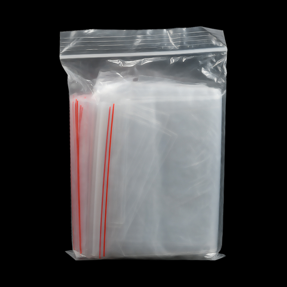 Ziplock Bag 2mils Red Edge Pe Transparent Plastic Food - Temu Norway