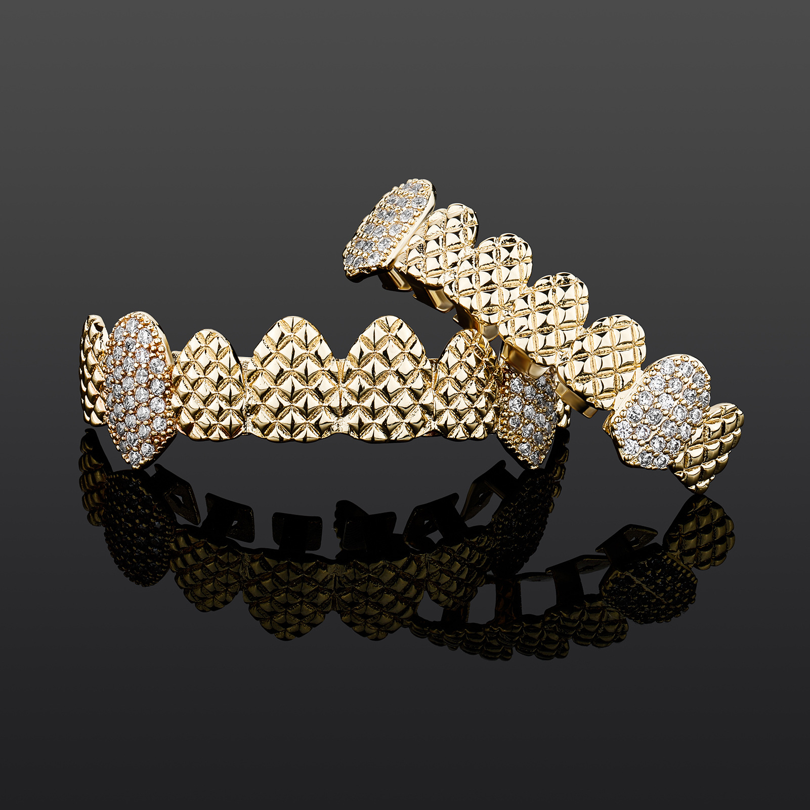 Plated Golden Grills Men Women - Temu