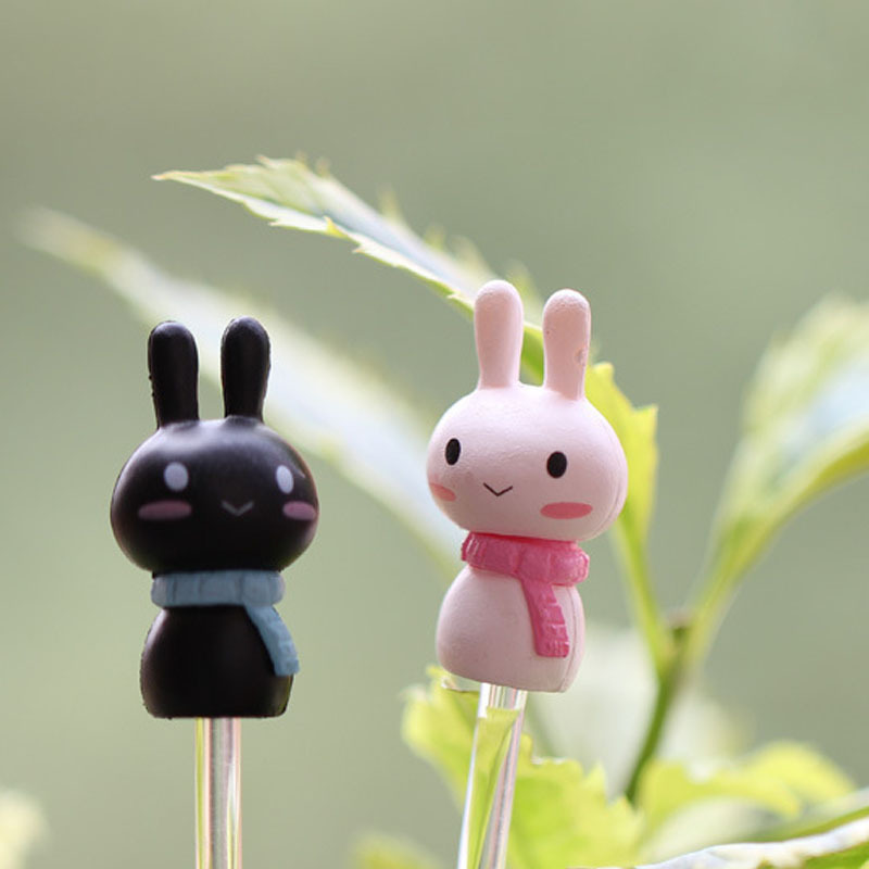 1pc Cartoon Scarf Bunny Statues Outdoor Yard Garden Potted - Temu Australia