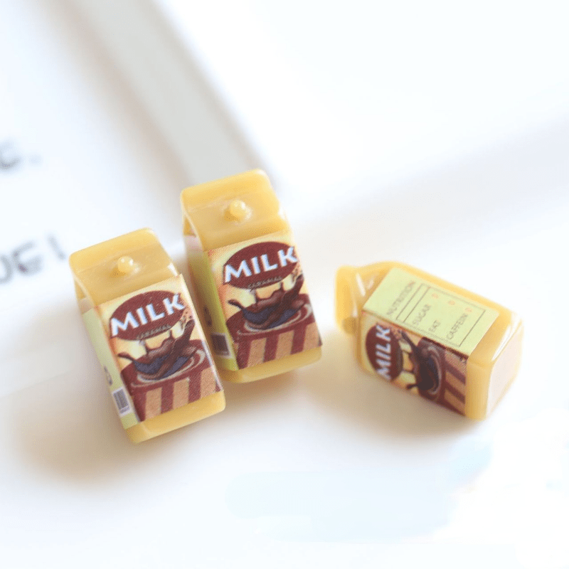 Mini Simulation Milk Box Beverage Bottle Play Home Toys Diy - Temu ...