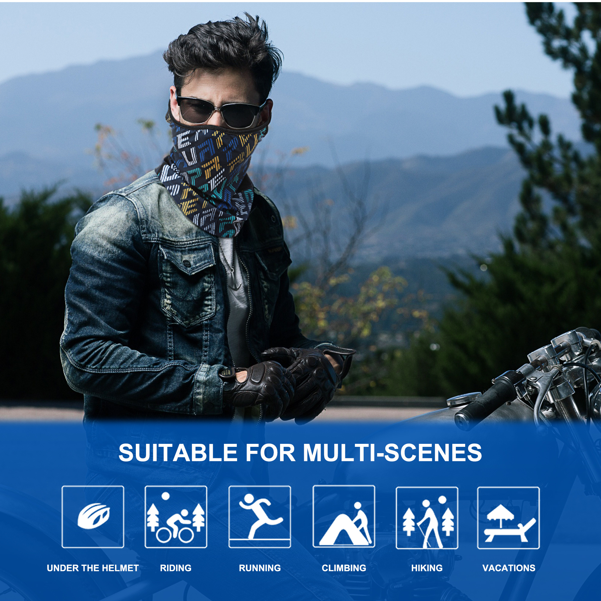 Breathable Lightweight Durable Sun Protection Mask Scarf Men - Temu