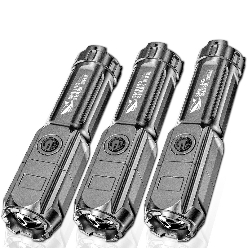 3pcs Led Flashlight Rechargeable Bright Strong Light Portable T6 Led ...