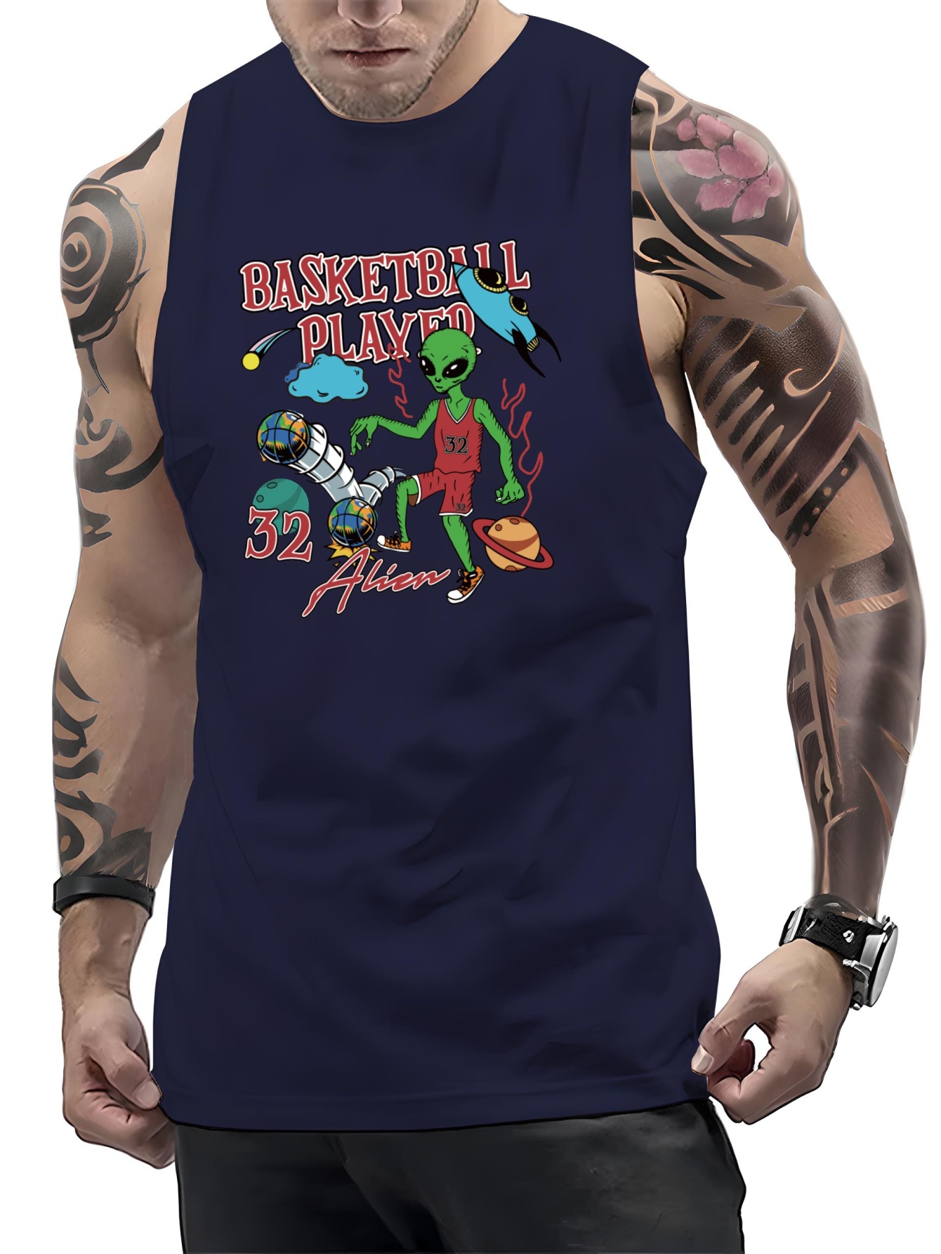 men’s a shirt tanks basketball player print singlet - Temu Netherlands