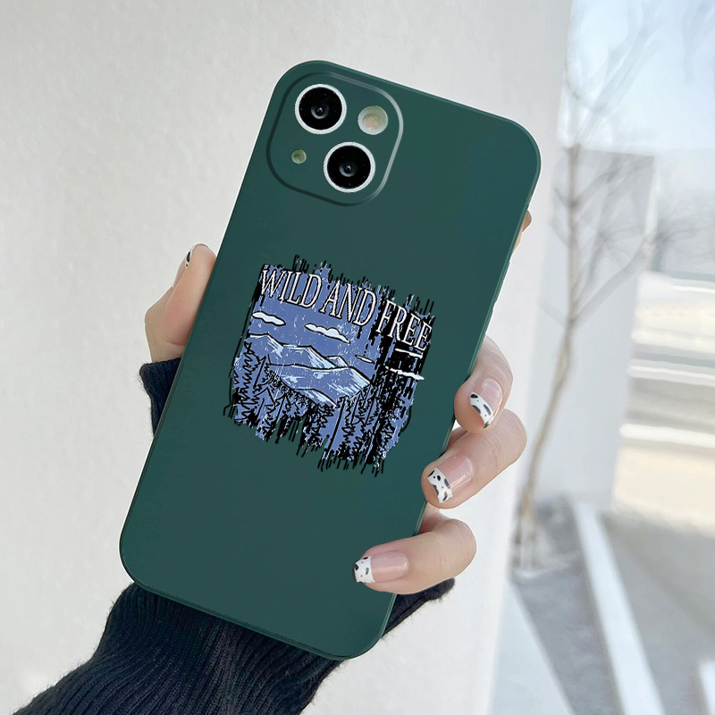 Snow Mountains Graphic Silicon Phone Case For Iphone 14 13 12 11 Pro ...