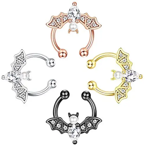 Magnetic Faux Septum Nose Ring Clip On Faux Nose Ring Non Temu