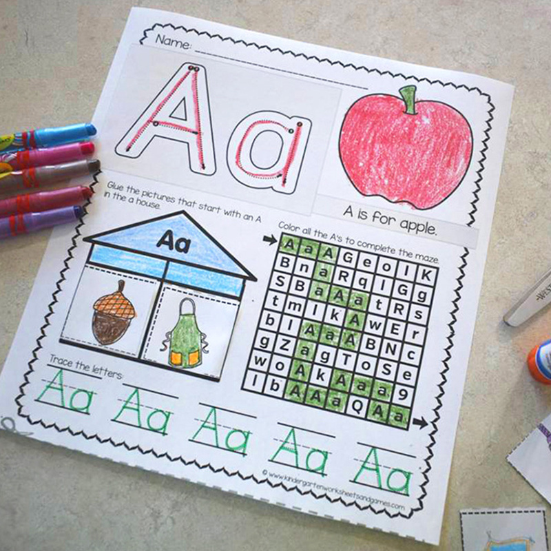 Baby 26 Alphabet Worksheet Abc Letter Copybook Practice Fun - Temu ...