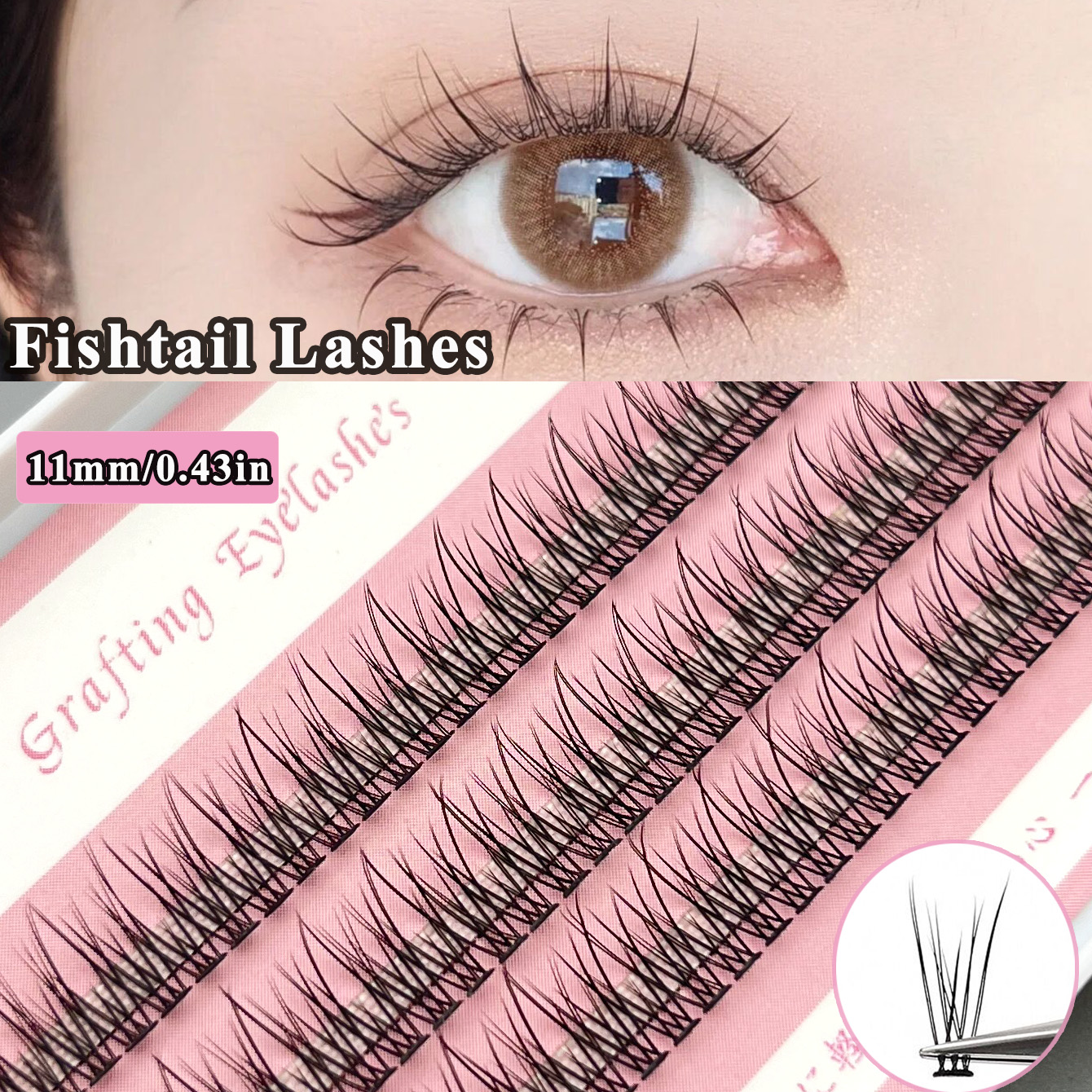 Individual false eyelashes store