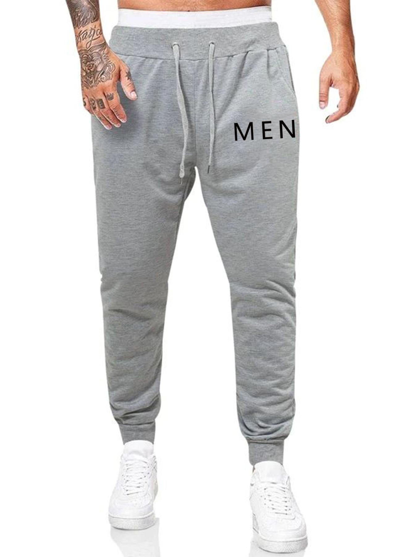Men Print Mens Drawstring Pocket Sweatpants Casual Comfy - Temu Australia