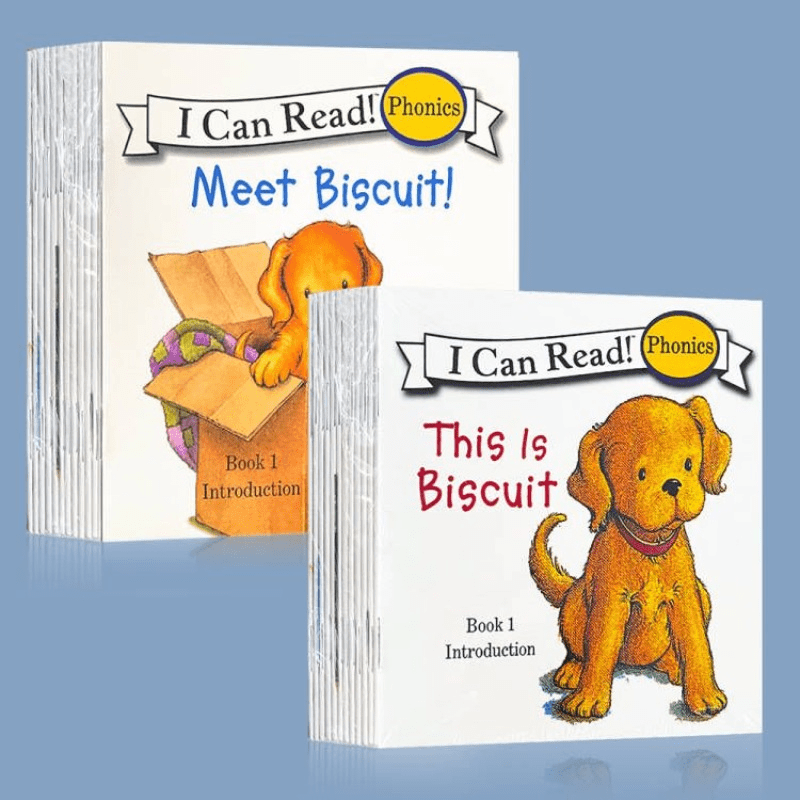 12 24 Books Set Biscuit Series I Can Read Phonics English Picture Book ...