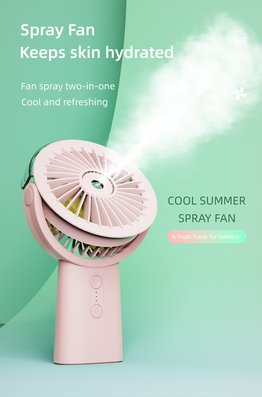 Portable Usb Home Office Mini Hand held Cooler Fan Water - Temu