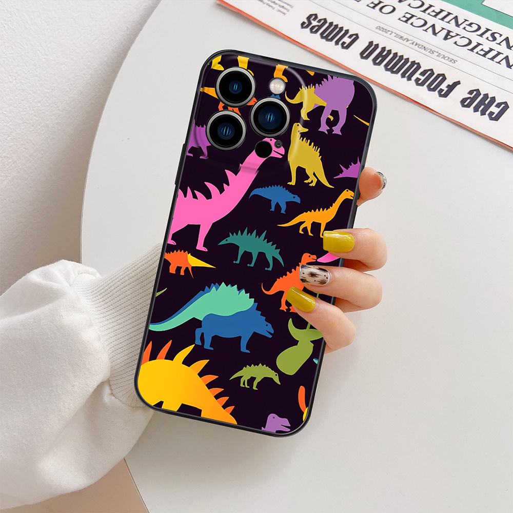 Dinosaur Graphic Silicone Protective Phone Case Iphone - Temu Ireland