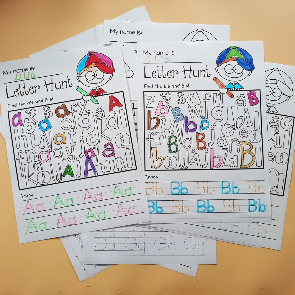 A z Alphabet 26 Letters Preschool Homework Workbook Baby - Temu