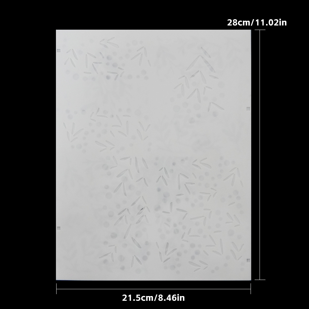 4pcs Set Dropping Leaves And Fruits Diy Layering Stencils Painting ...