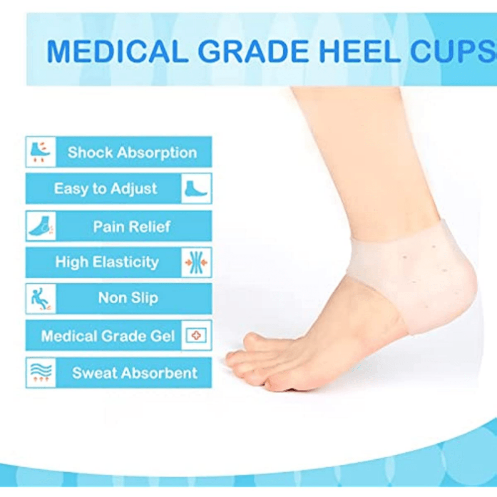 High Quality Heel Cups Silicone Heel Protectors Heel - Temu United