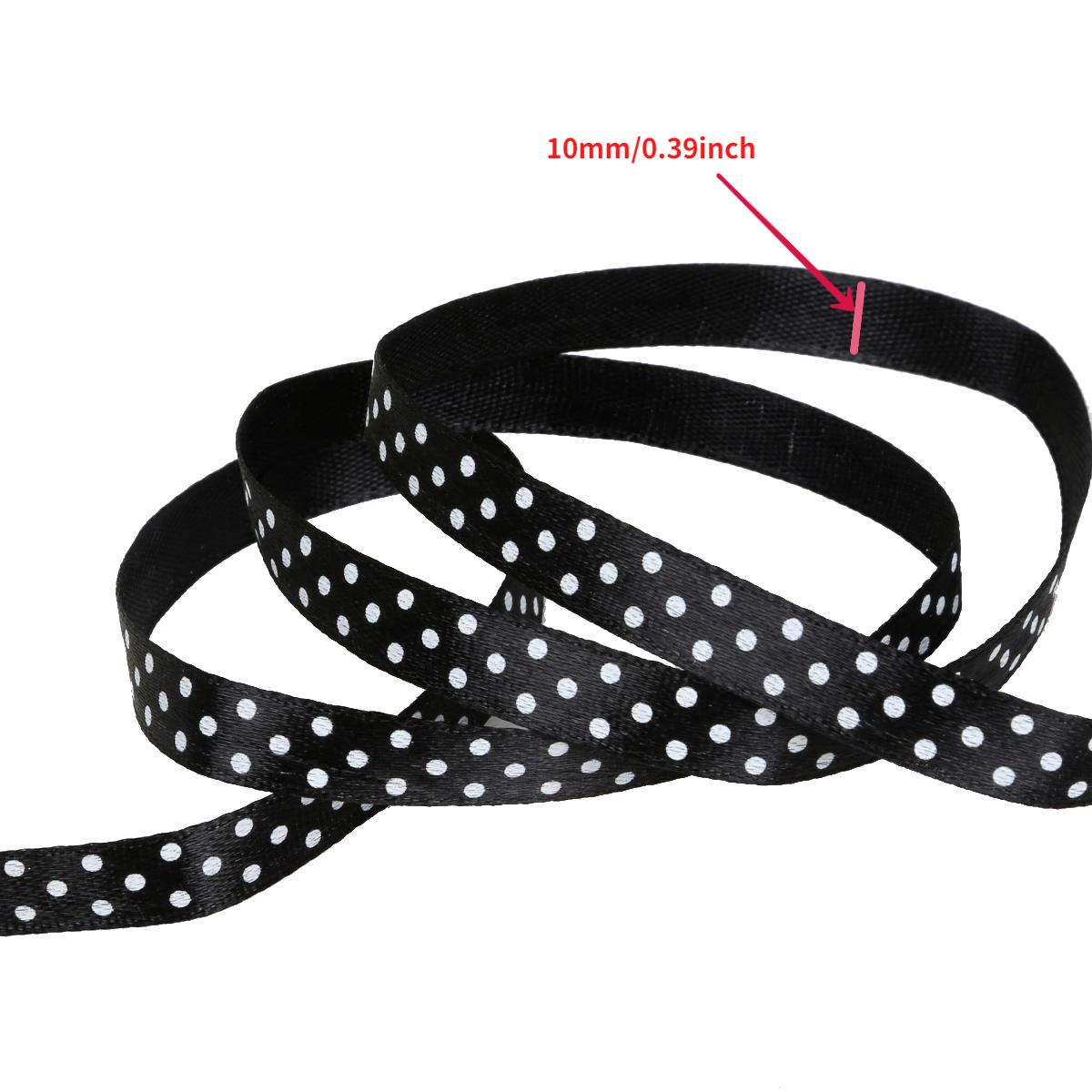 5yards dot satin ribbon printed polyester ribbons webbing - Temu Canada