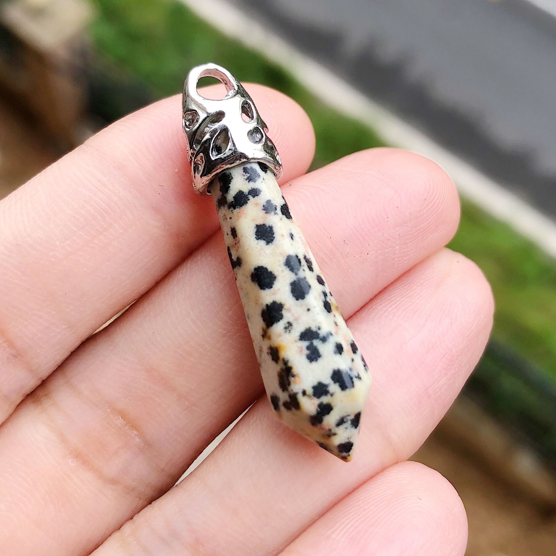 Natural Gemstone Quartz Amethyst Crystal Hexagon Pendulum - Temu United ...