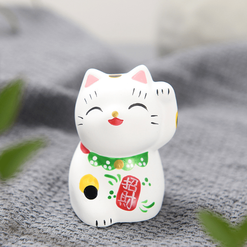 Mini Lucky Cat Money Cat Desktop Small Decoration Car Decoration Living ...