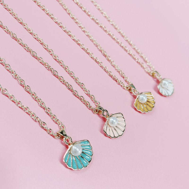 pearl decor shell charm necklace fashion - {region_name}