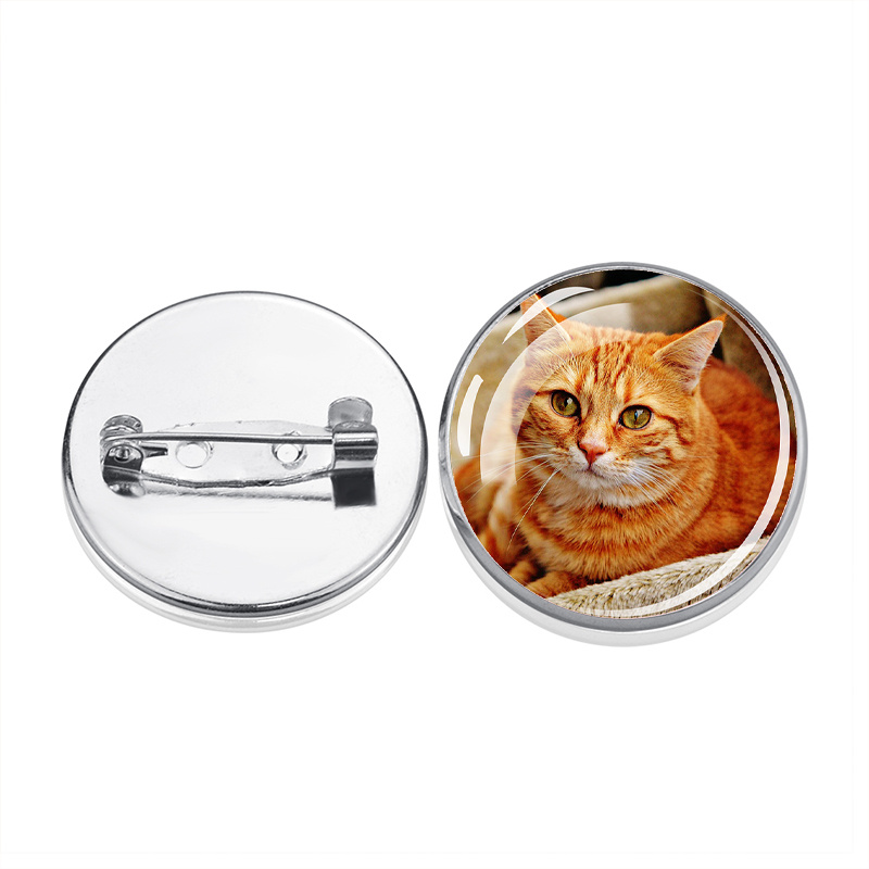 Cat Pattern Brooch Pin Cute Animal Metal Breastpin Lapel Pin - Temu Canada