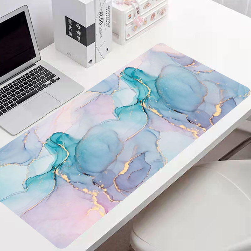 Upgrade Gaming Setup A Stylish Marble Patterned Mouse Pad - Temu