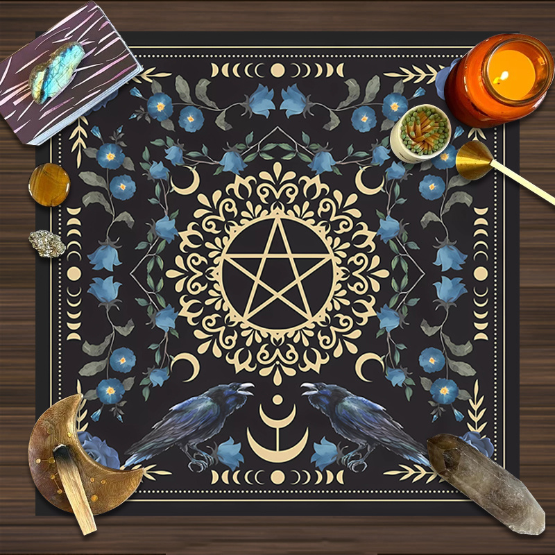 Moon Phase Flower Altar Cloth Alter Cloth Sun Moon Botanical - Temu