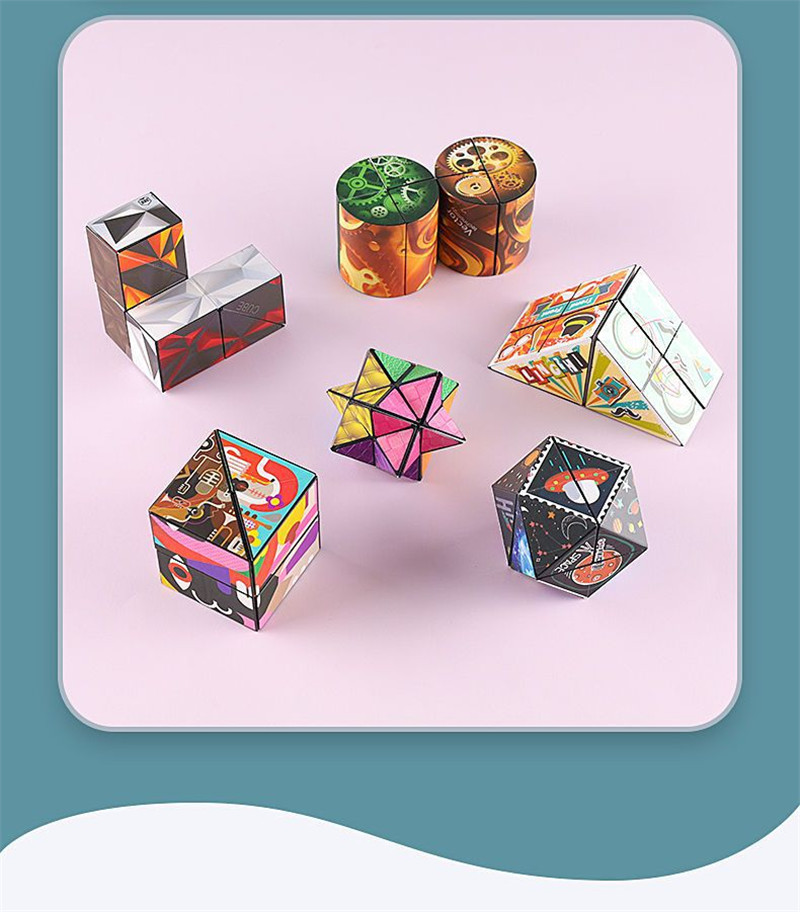 3d Geometric Changeable Magic Cube Anti Stress Decompressing - Temu