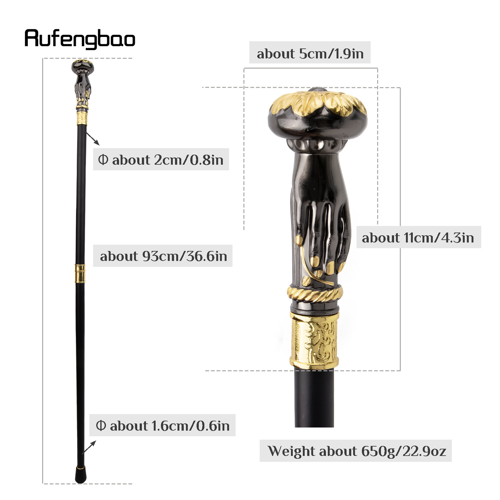 Retro Walking Stick Decorative Walking Cane Elegant Crosier - Temu