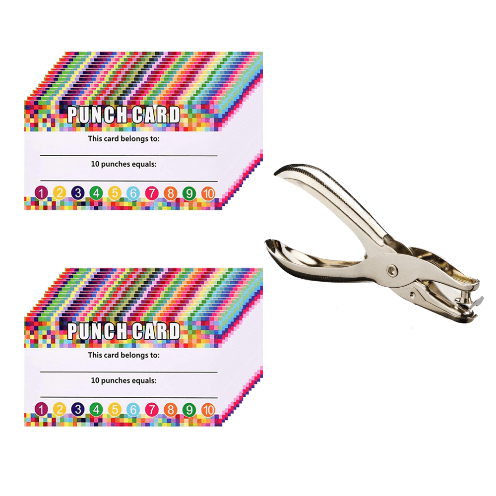 Punch Cards Hole Punch Reward Cards Classroom Student Home - Temu